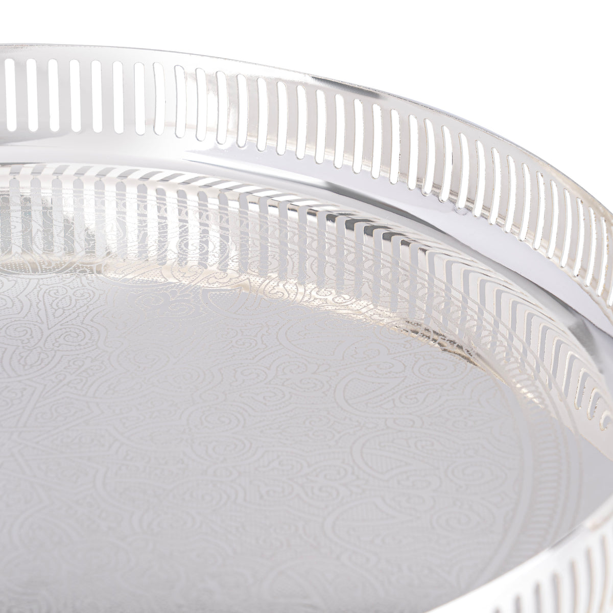 Silver Plated Round Platter - Beliram Exclusives